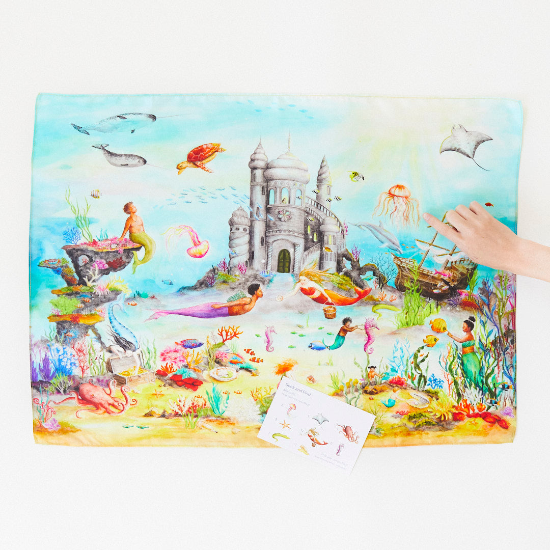 Mermaid Seek & Find Playsilk – Sarah's Silks