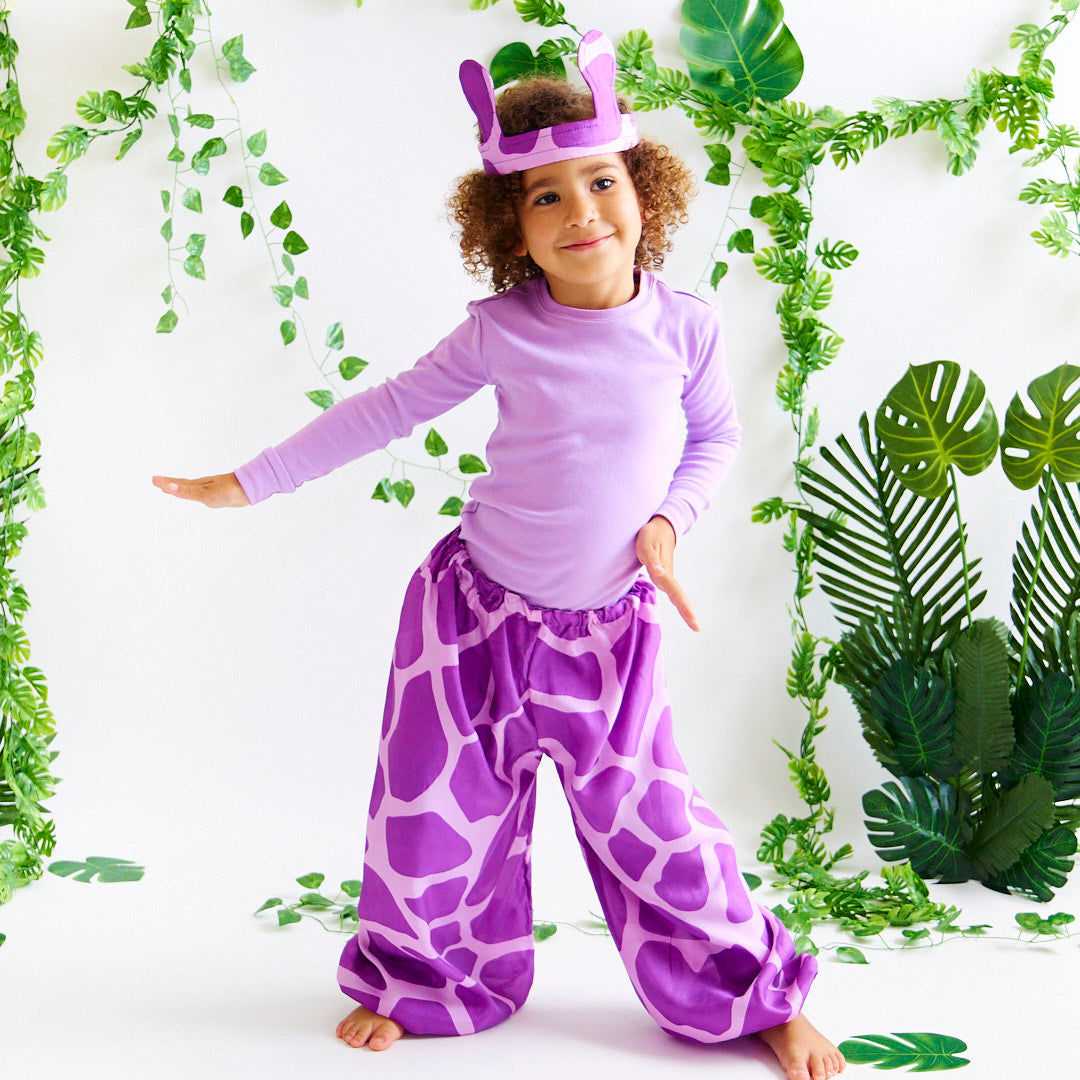 Purple Giraffe Pants – Sarah's Silks