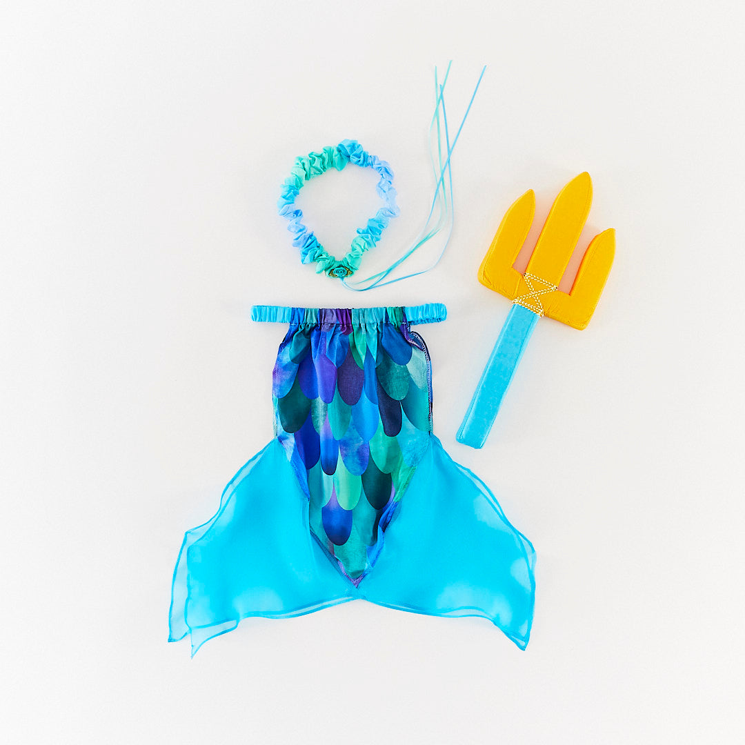 Turquoise Mermaid Dress-up Set – Sarah's Silks