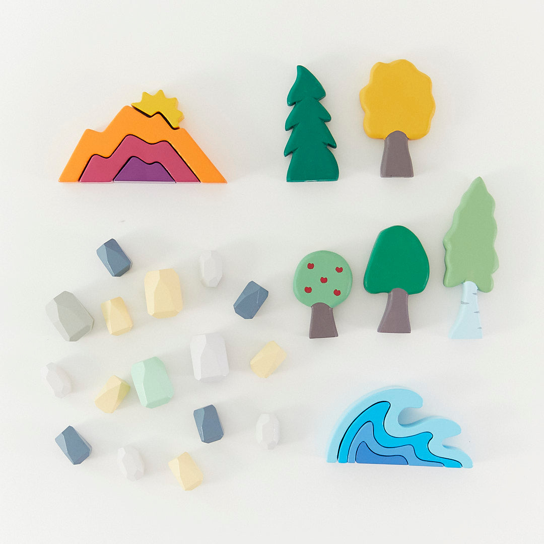 Wooden Earth Toy Set – Sarah's Silks
