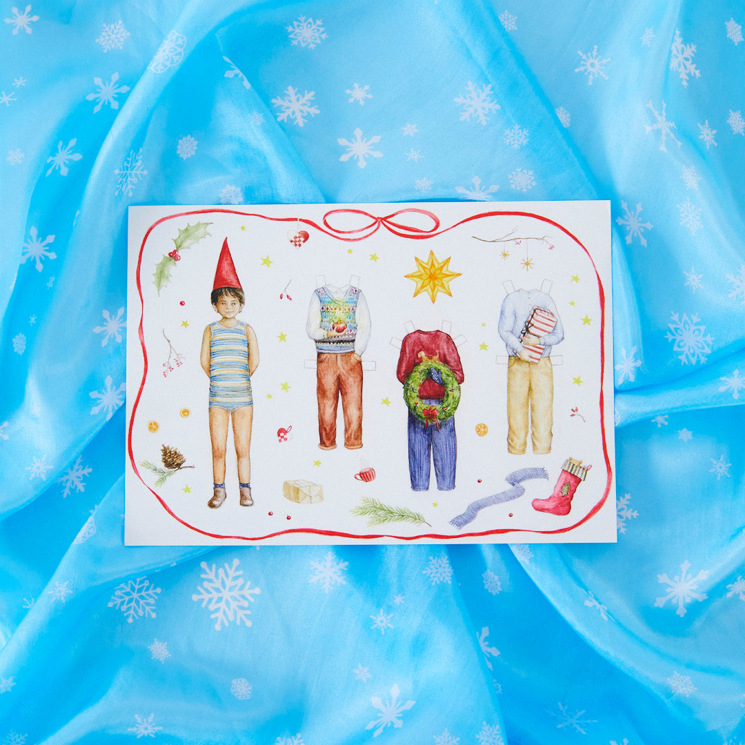 Gnome Jeremy Paper Doll – Sarah's Silks
