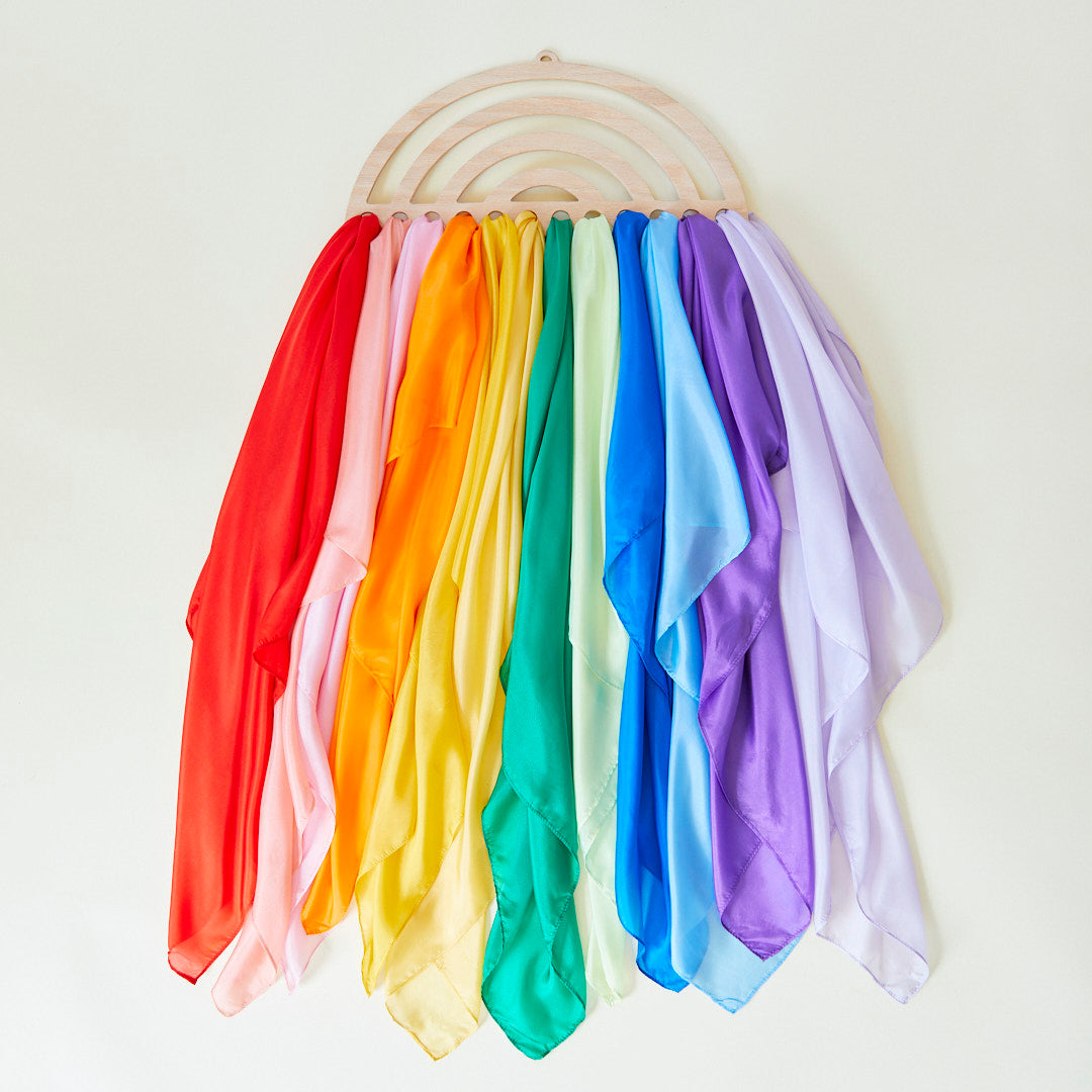 Large Rainbow Playsilk Display – Sarah's Silks