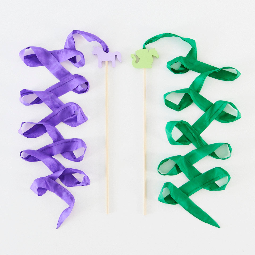 Unicorn and Dragon Streamer Set – Sarah's Silks